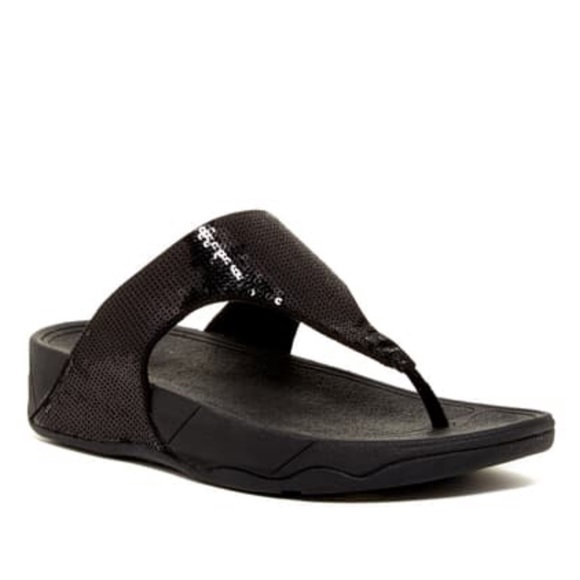Fitflop | Shoes | Fitflop Electra Classic Sequin Thong Black | Poshmark